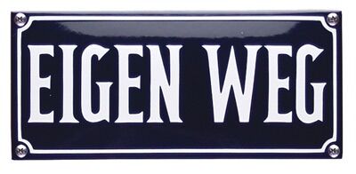 Straatnaambord eigen weg kopen? Bestellen bij DecoAction.nl